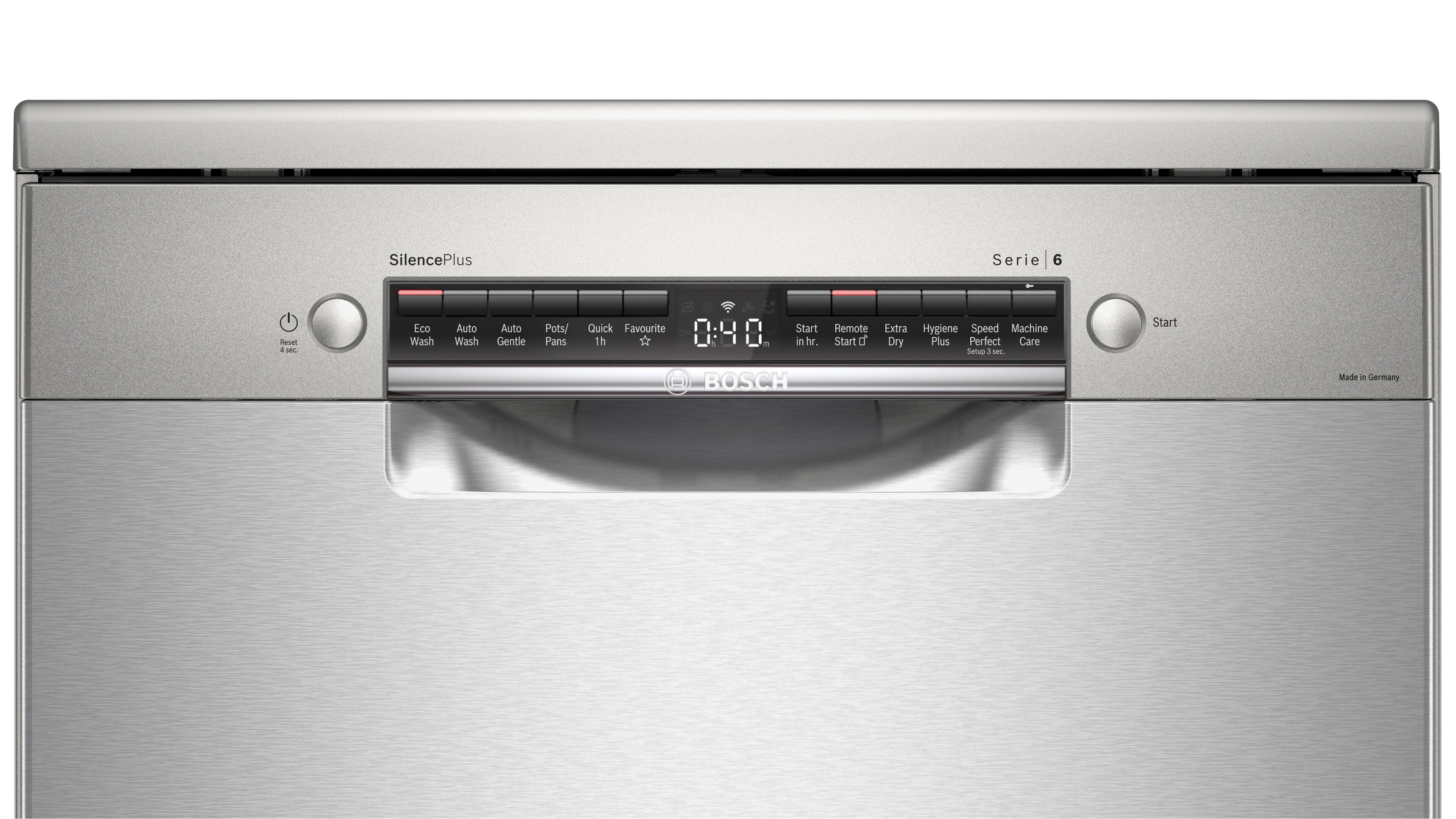 Bosch SMS6HCI02A Series 6 60cm Wide Stainless Steel Freestanding Dishw ...