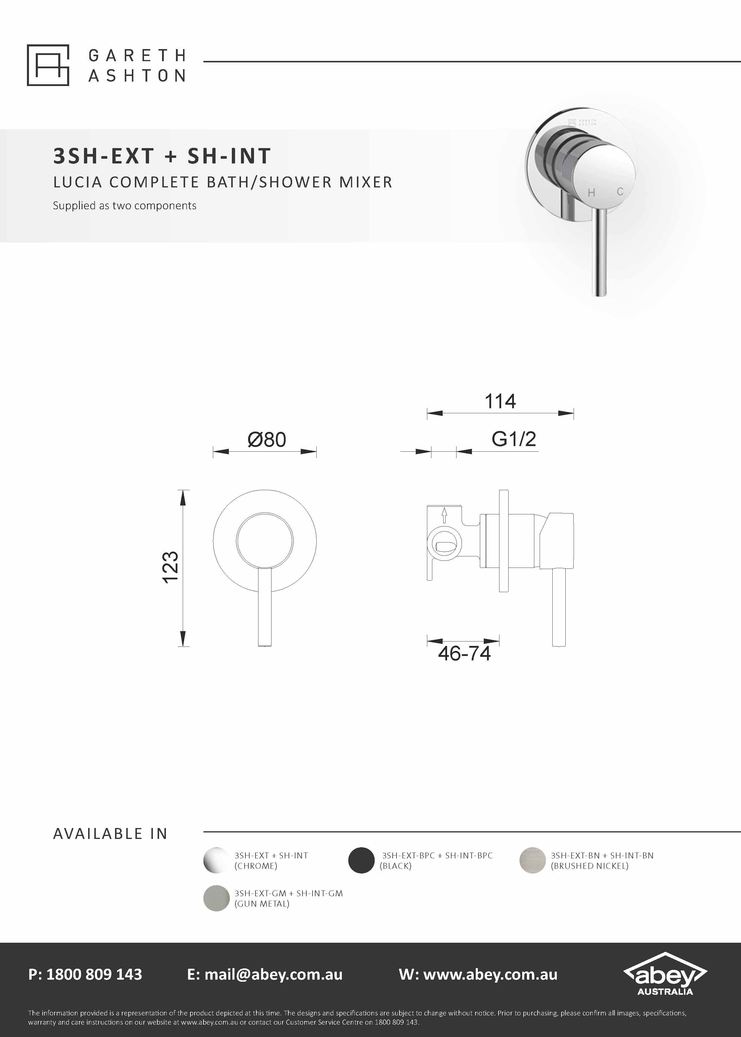 Gareth Ashton Floor Stock 3SH-EXT-BPC + SH-INT-BPC Lucia Black Complet ...