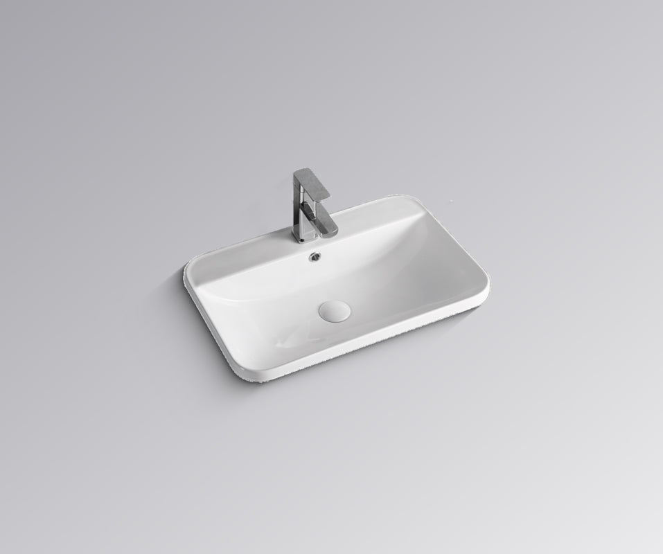 Innova B1061 Rectangular Semi Inset Basin With Tap Landing – 8Appliances