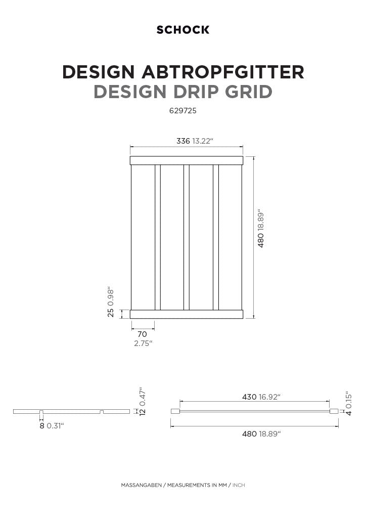 Schock 629725S Designer Drip Mat Black – 8Appliances