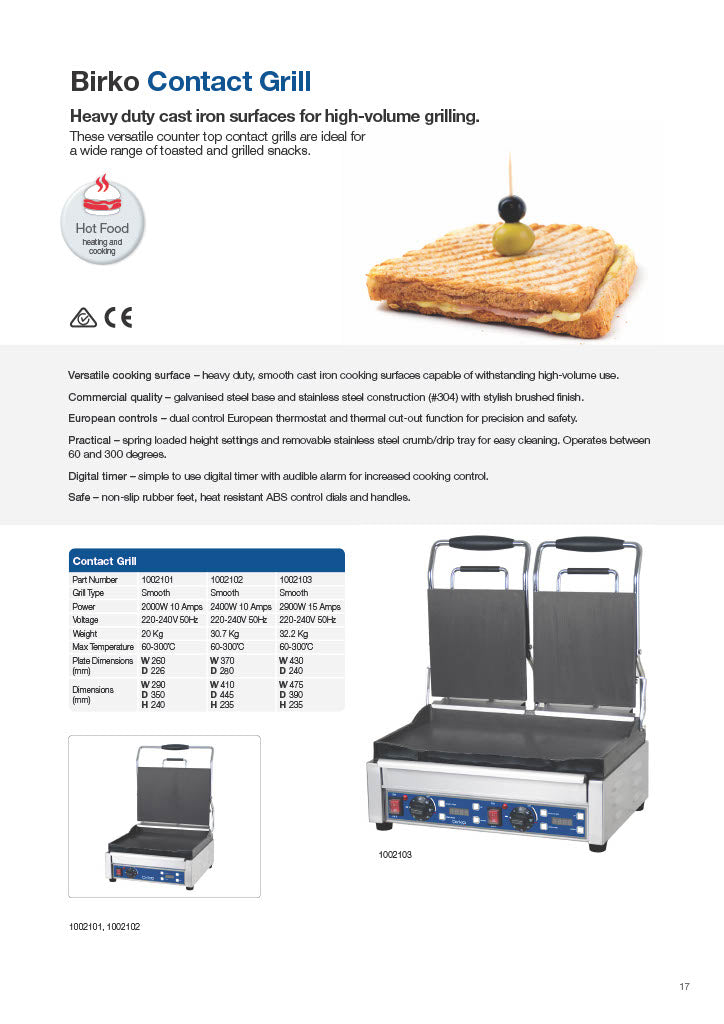 Birko 1002103 Large Contact Grill – 8Appliances