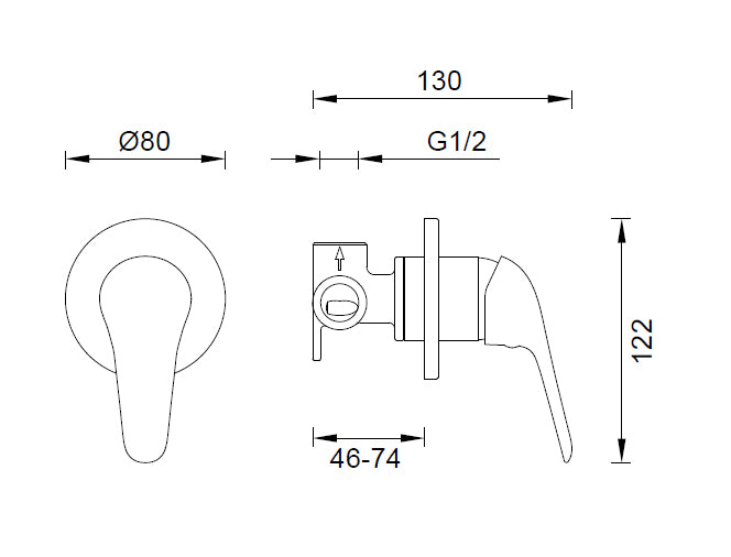 Abey MSH-EXT + MSH-INT 35mm Mixmaster Complete Shower Mixer – 8Appliances